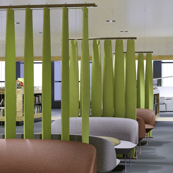 Office Partitions | Acoustic benching, desking, floor and suspended screens - func.